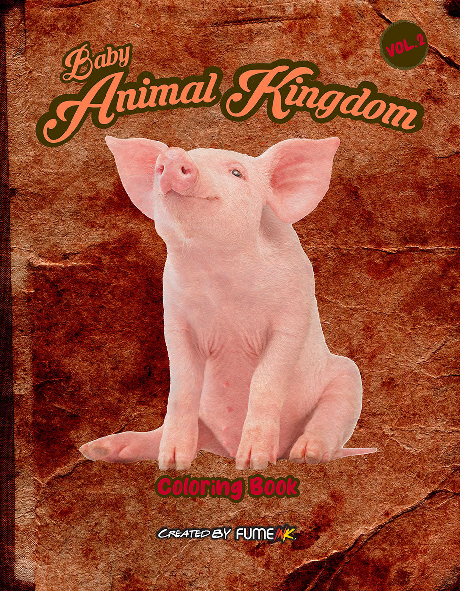 Baby Animal Kingdom Vol. 2 Coloring Book – FUMEINK
