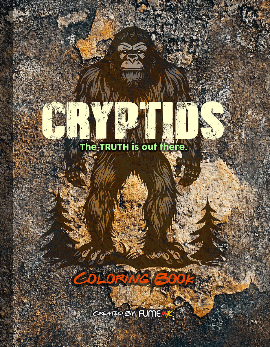 Cryptids Coloring Book – FUMEINK